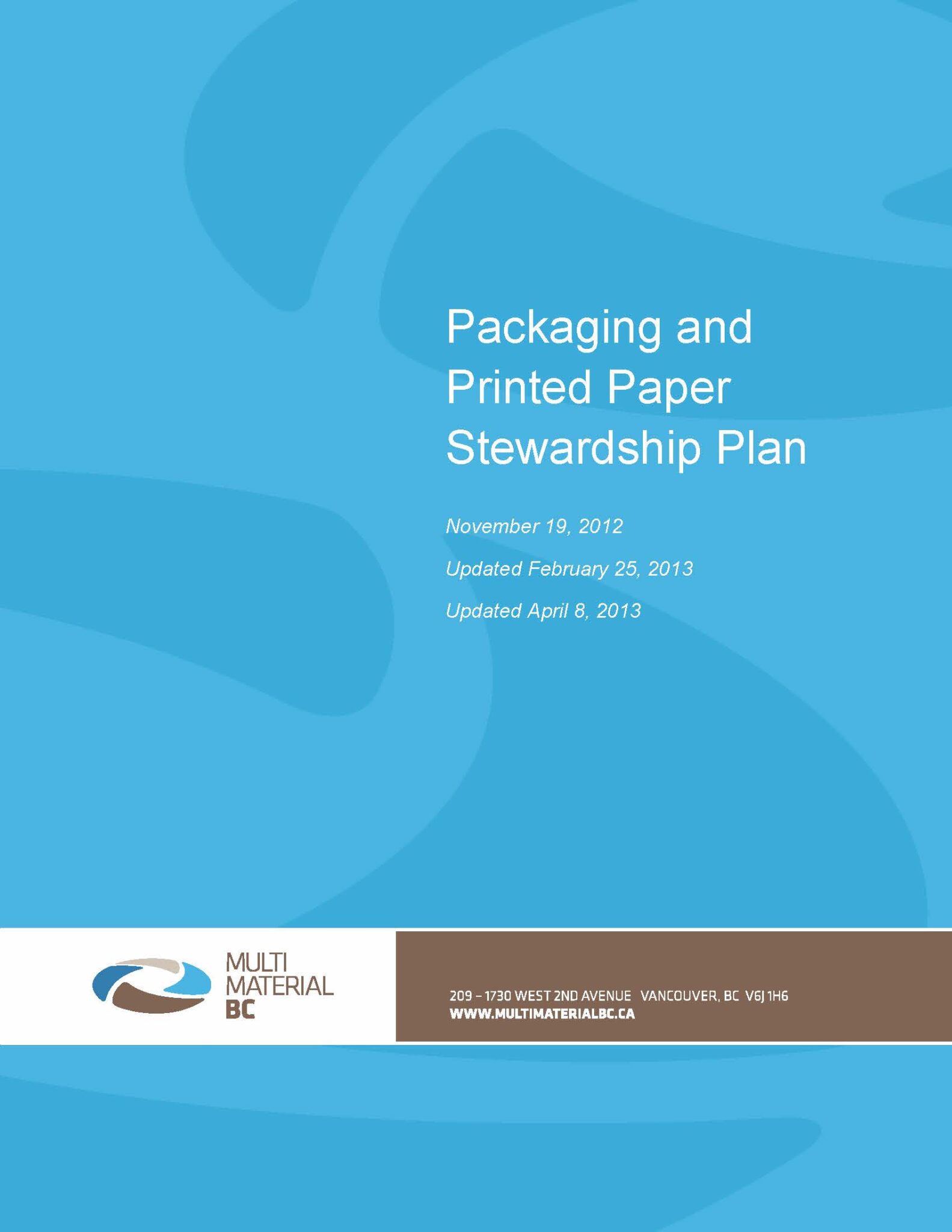 Regulation & Program Plan - Recycle BC