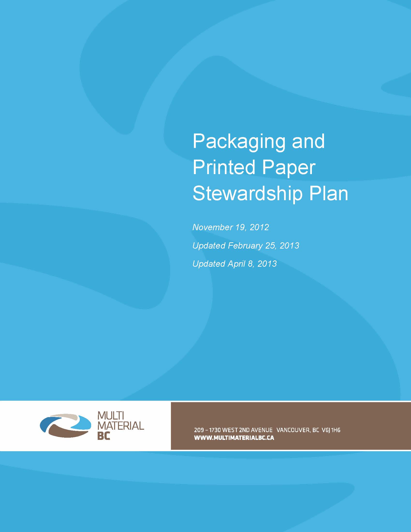 Regulation & Program Plan - Recycle BC